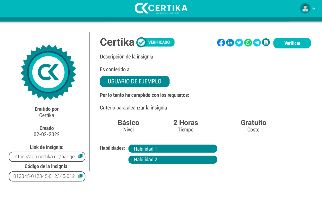 Insignia Digital Bajo Tecnología Blockchain